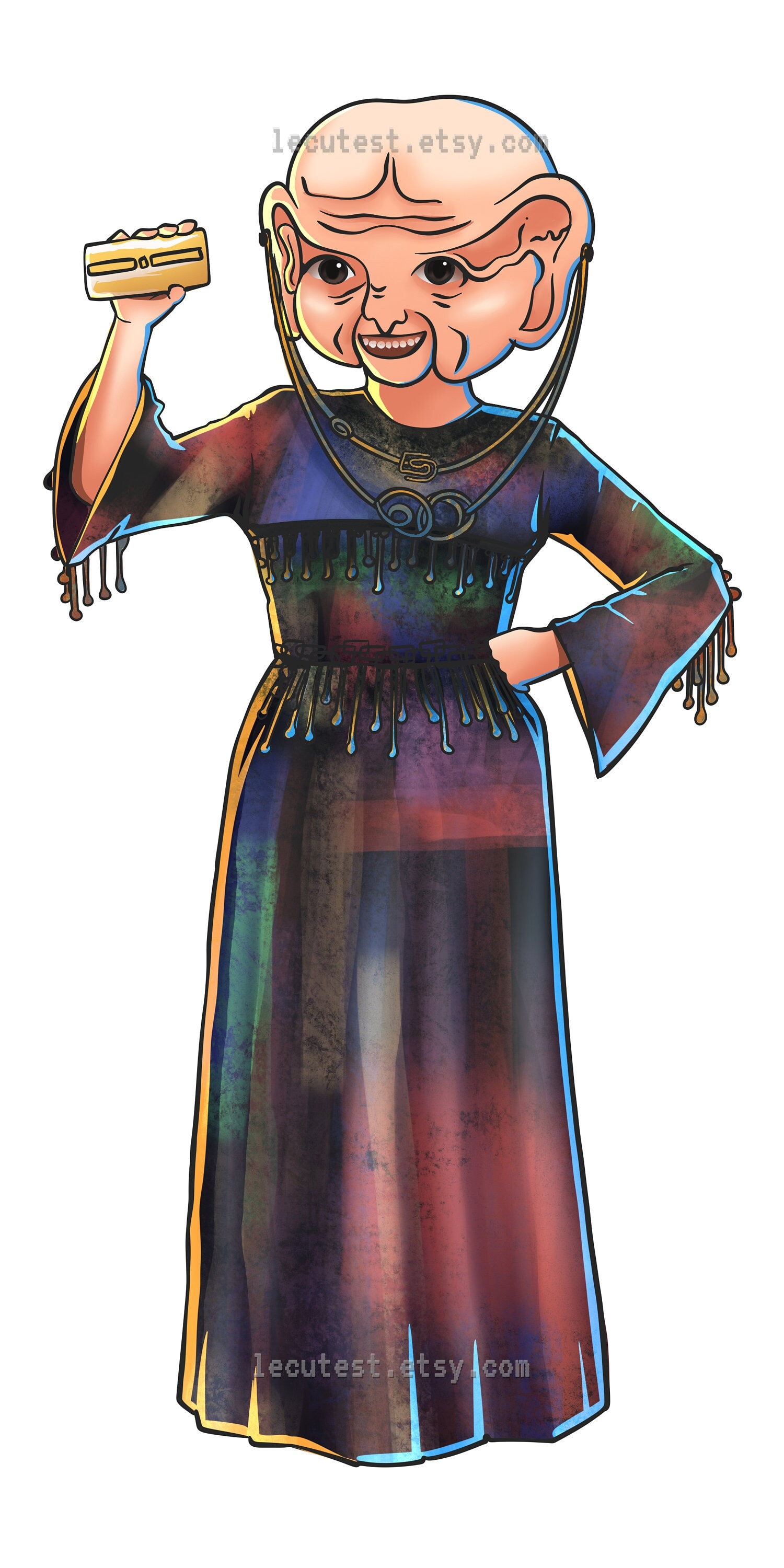 Holographic Moogie Sticker, Ishka Ferengi Star Trek Sticker, Star Trek ...