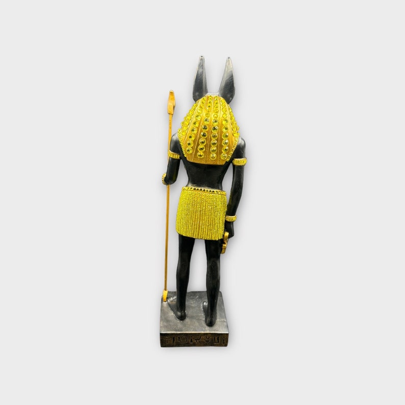 Vintage Egyptian Horus Statue: Toscano Yr 2000 Crystal & Glitter Art ...