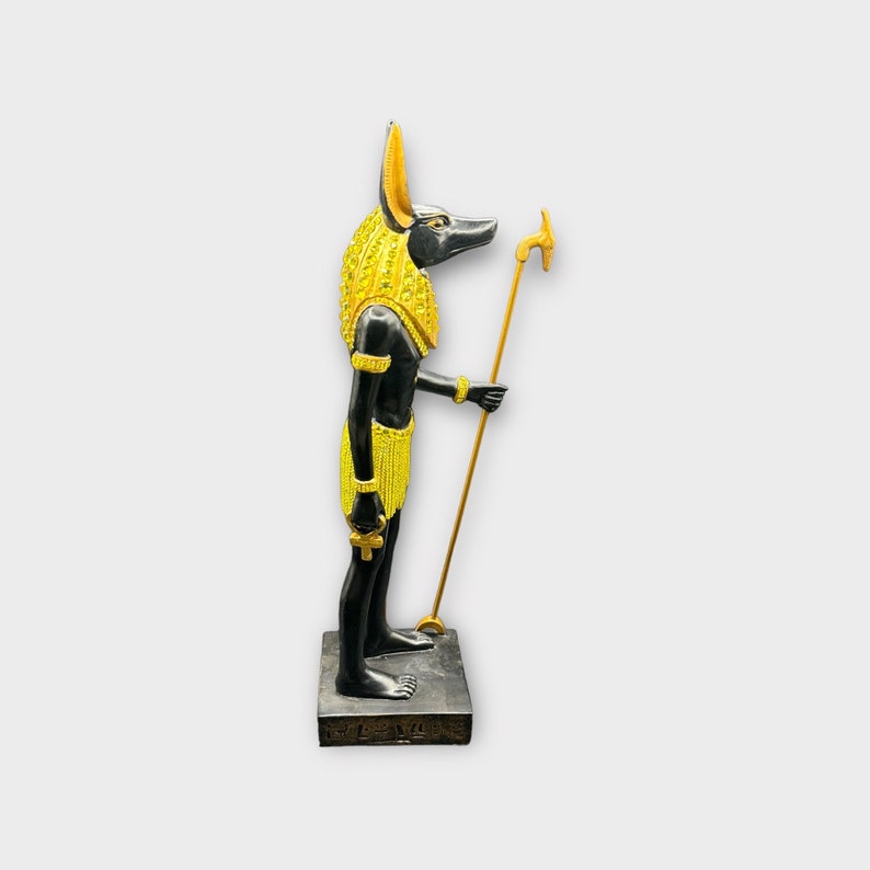 Vintage Egyptian Horus Statue: Toscano Yr 2000 Crystal & Glitter Art ...