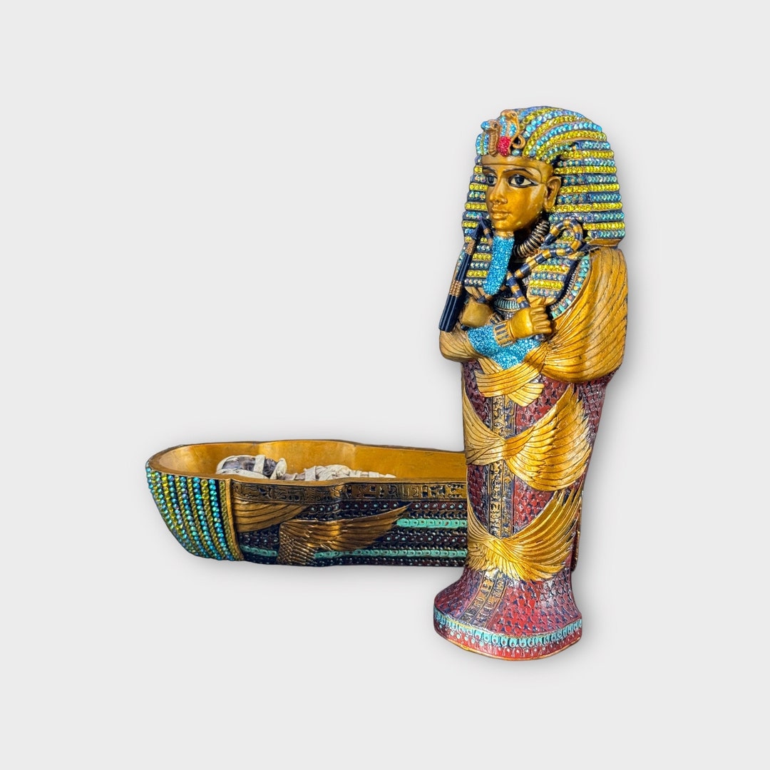 Egyptian King Tut Sarcophagus & Mummy Set | Vintage 1999 Veronese ...
