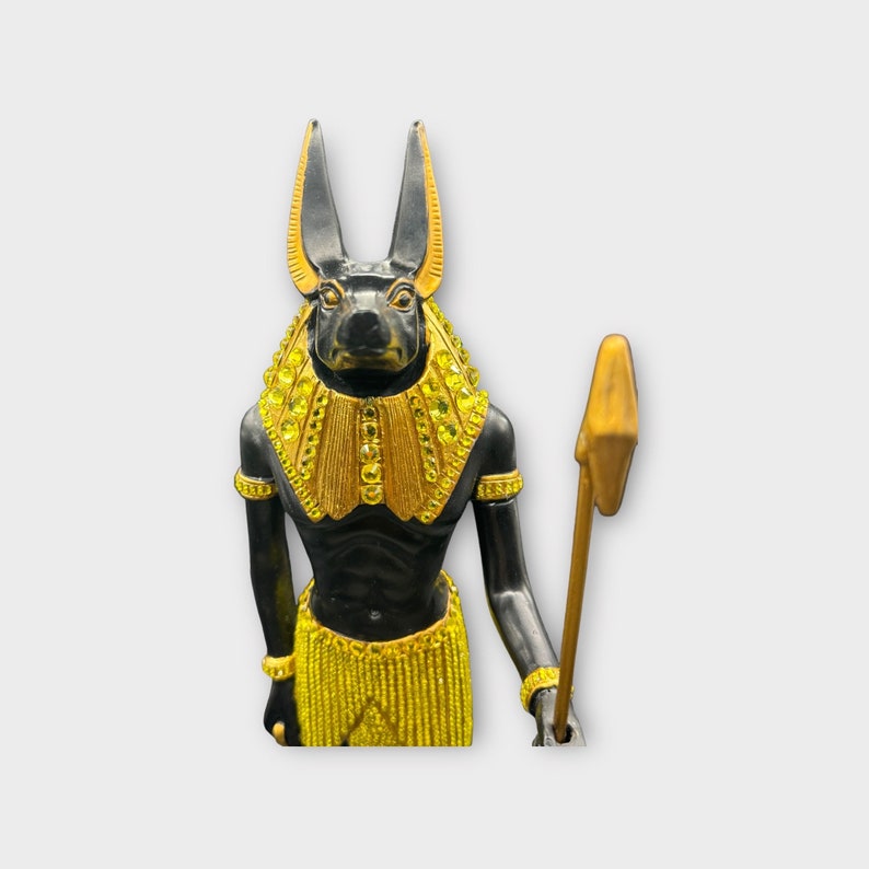 Vintage Egyptian Horus Statue: Toscano Yr 2000 Crystal & Glitter Art ...