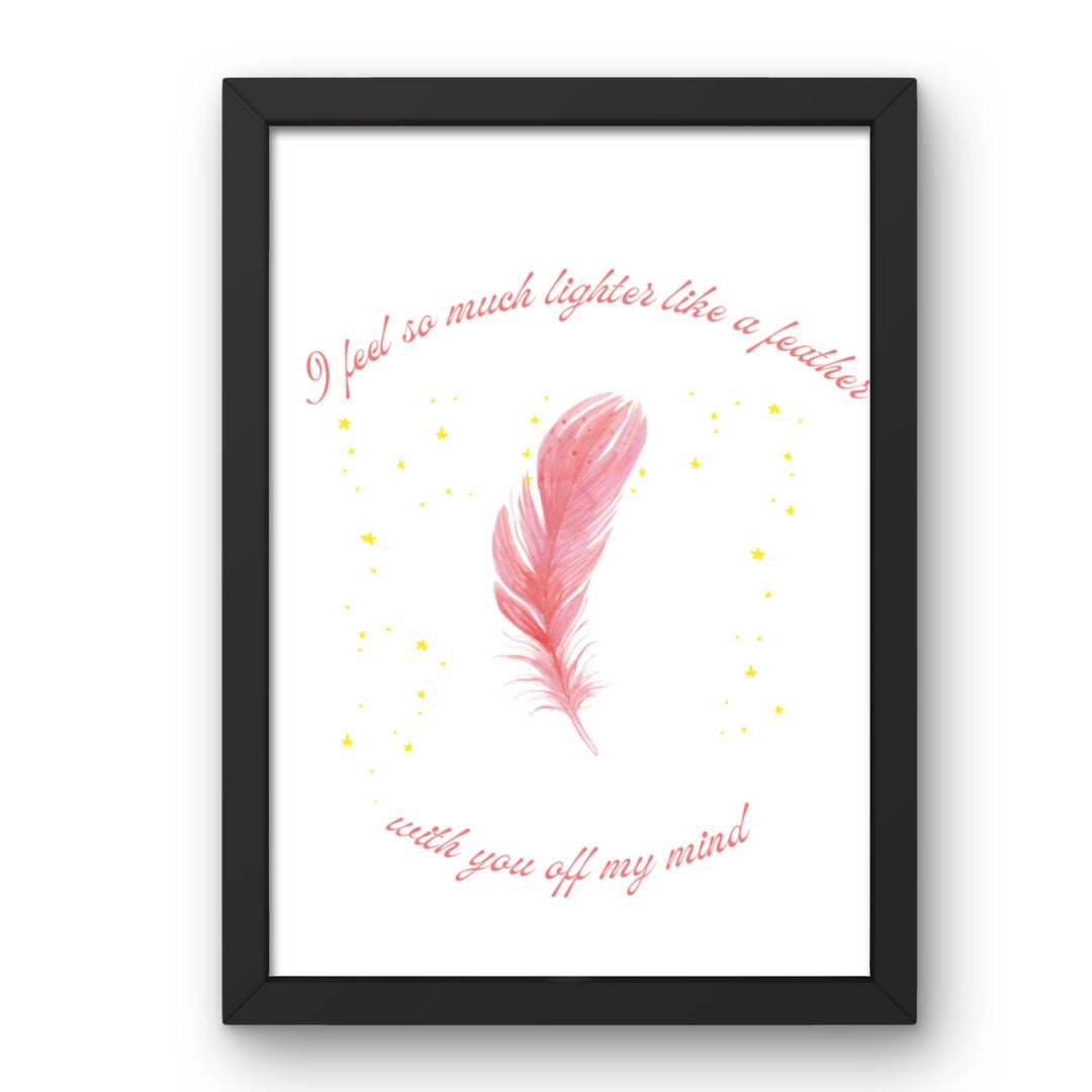 I Feel Like a Feather Song Poster by Sabrina Carpenter - Etsy