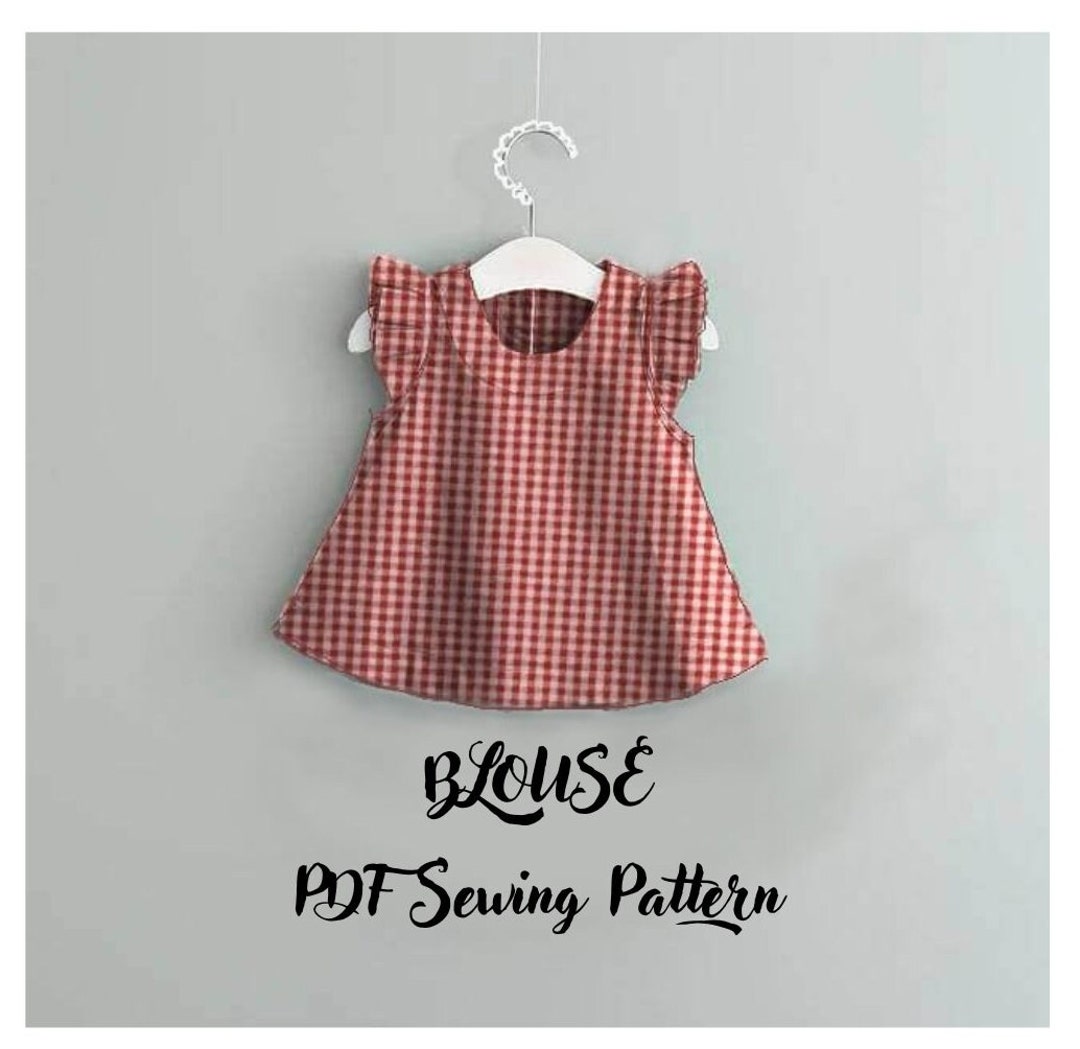 Girl's Blouse Sewing Pattern PDF - Digital Sewing Pattern - Etsy
