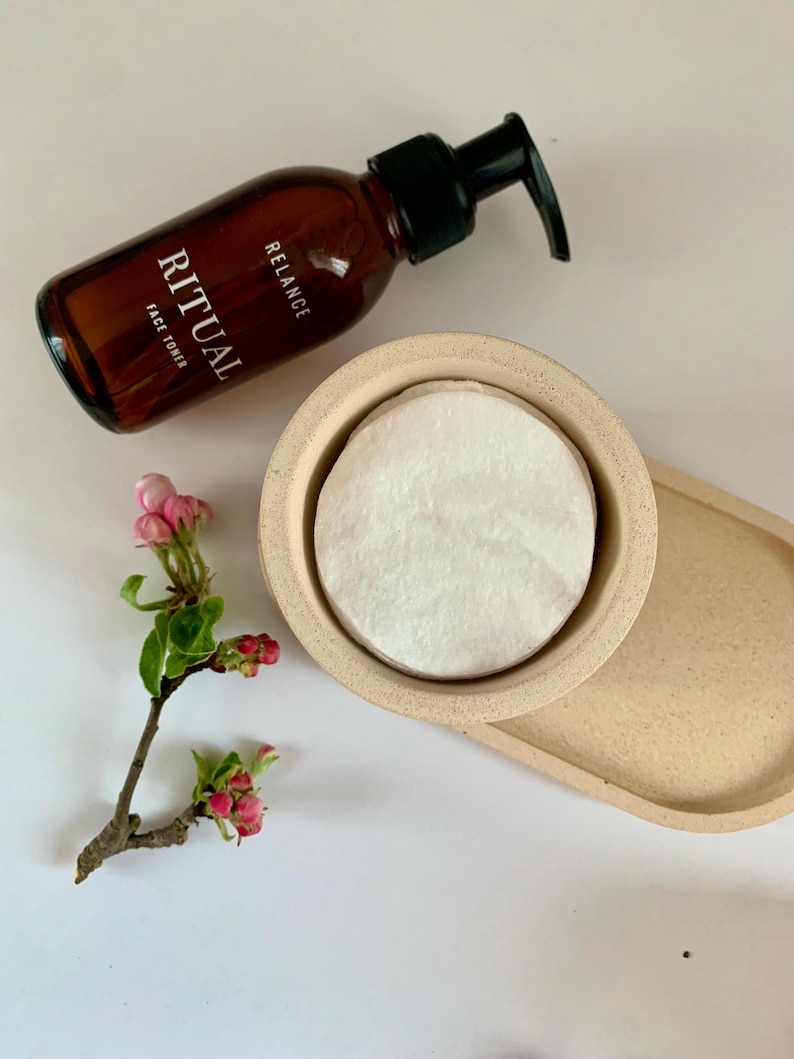 Bathroom Storage Jars - Cotton Pads Cotton Buds Holder, Bathroom ...