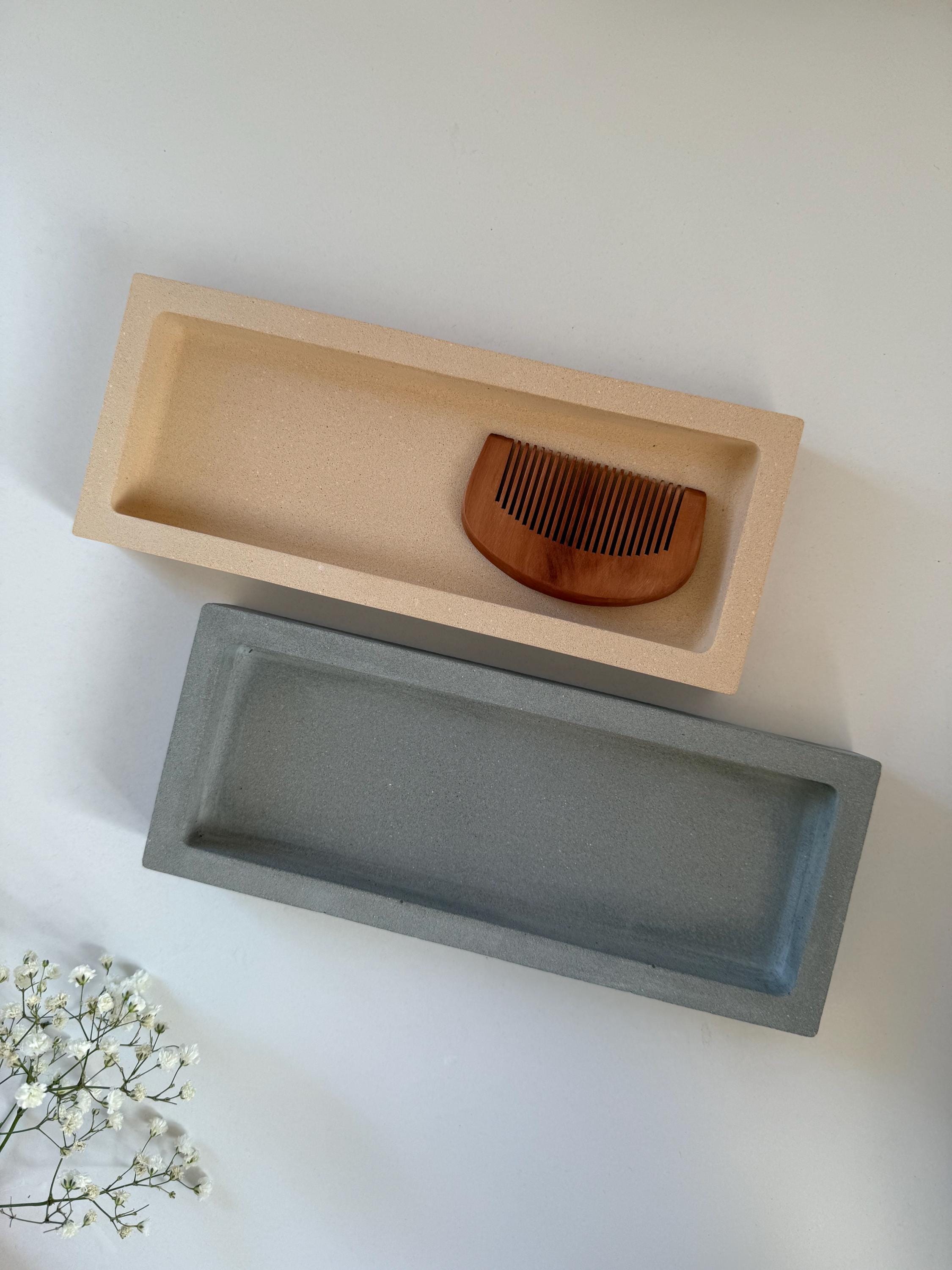 Decorative Tray | Long Rectangular Tray | Concrete Valet Tray ...