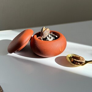 Green Salt Cellar, Pinch Pot, Salt Pig, Concrete Salt and Pepper Jar ...