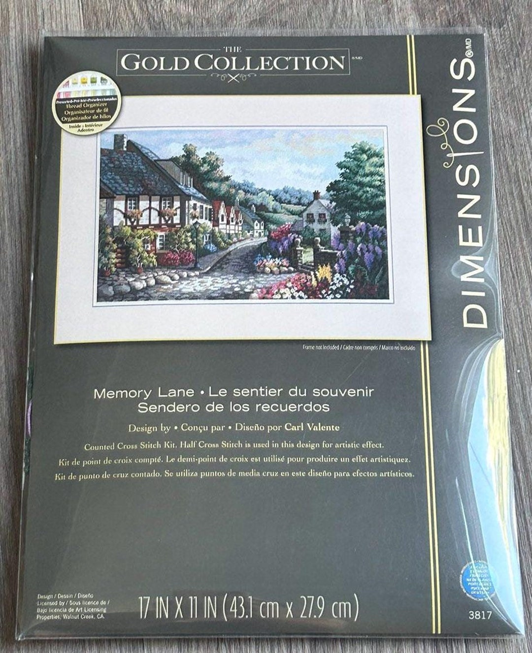 Dimensions Gold Collection Counted Cross Stitch Kit 17"x11" Memory Lane ...