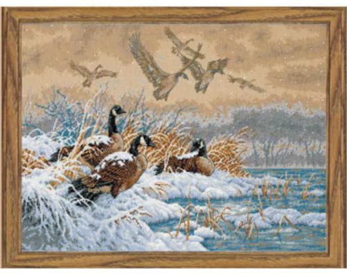 Counted Cross Stitch Kit DIMENSIONS, Winter Retreat, 35205 - Etsy