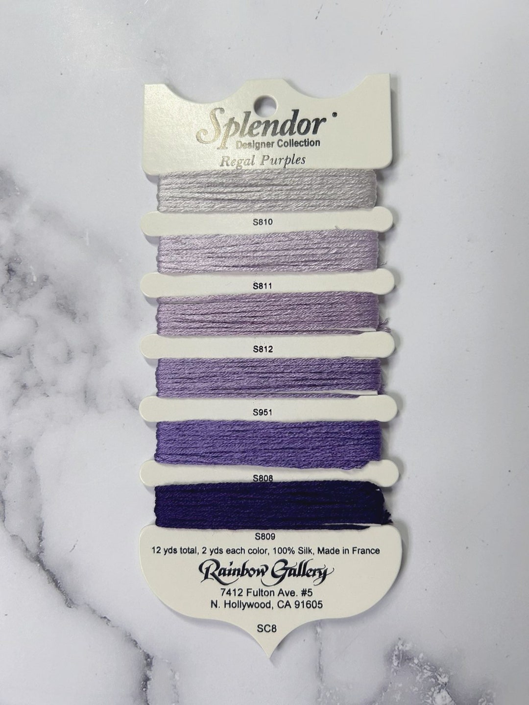 Silk Threads Kit Splendor Regal Purple, Each Color 2yd., SC-08 ( 1 Item ...