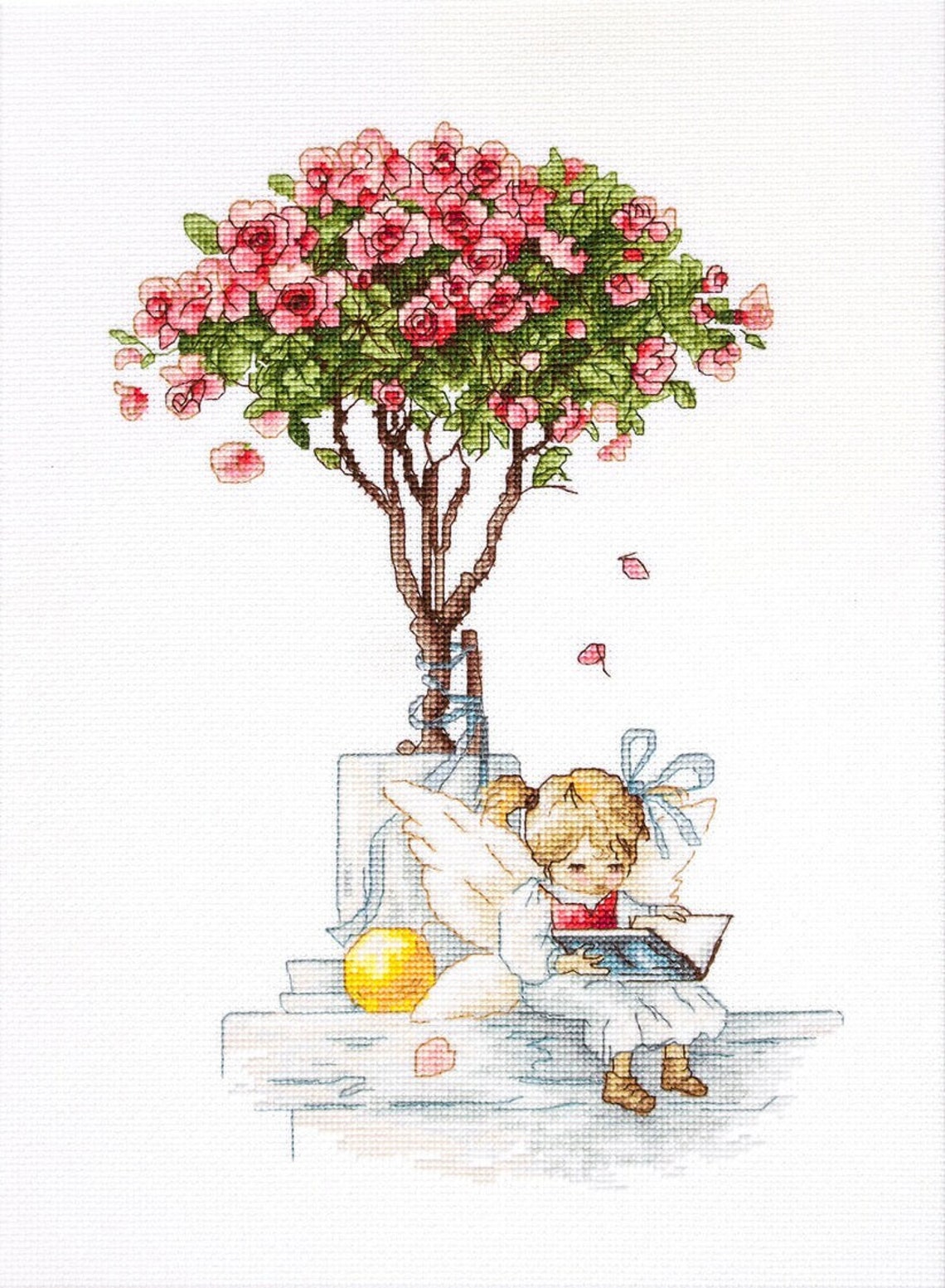 Cross Stitch Kit Luca-s, the Fairy of the Roses, B1115 - Etsy