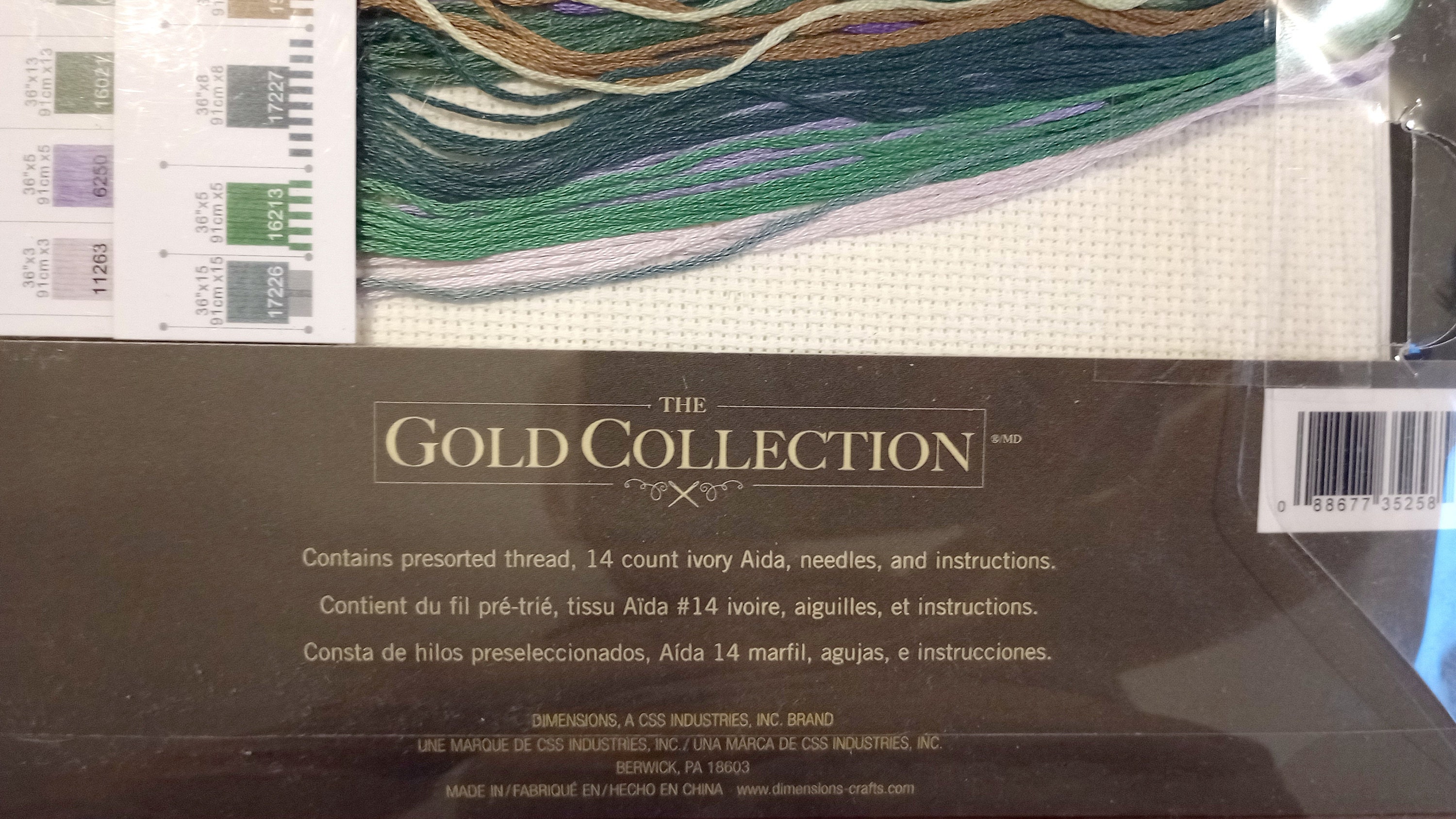 Dimensions Gold Collection Counted Cross Stitch Kit 16x12, Chickadees ...