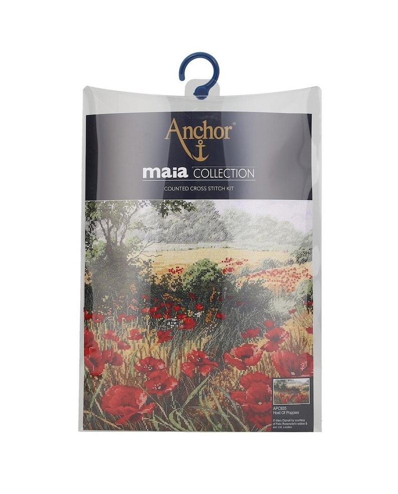 A Host of Poppies Anchor Maia Cross Stitch Kit – Mary Dipnall Floral ...
