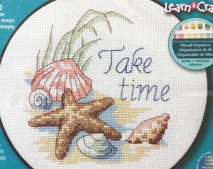 Dimensions Counted Cross Stitch Kit With Hoop, Take Time, 73060 - Etsy