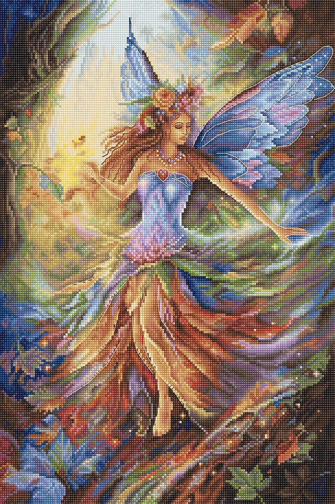 Fairytale Forest Fairy With Transparent Wings Cross Stitch Kit “L8100 ...