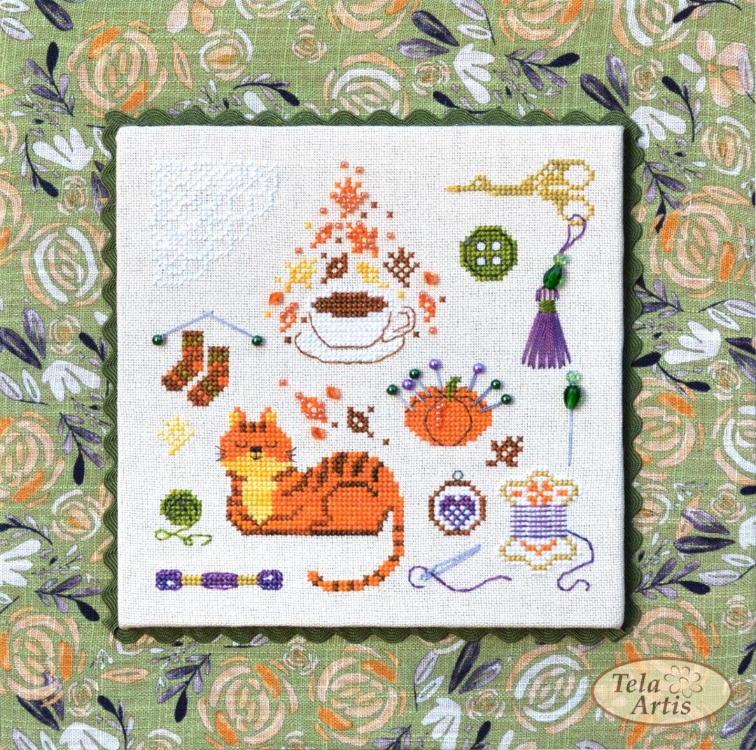 Counted Cross Stitch Amber Embroidery Sampler Tela-artis X-301 ...
