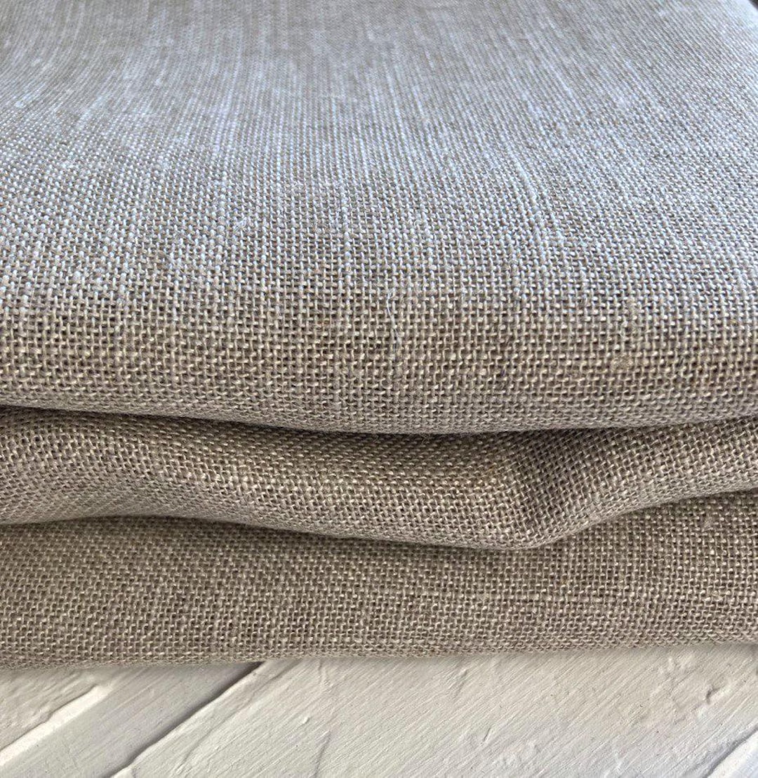 Linen Evenweave Fabric 30ct, RAW Linen Color, Rustic, ECO Medium Soft ...