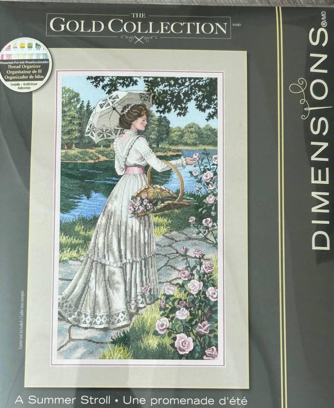 Dimensions Gold Collection Counted Cross Stitch Kit, A Summer Stroll ...