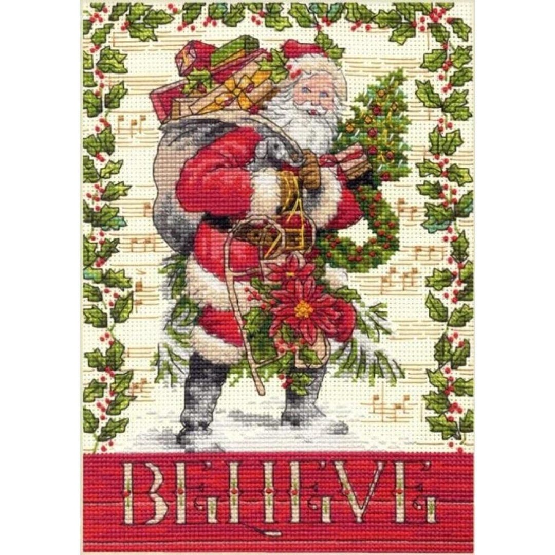Dimensions Gold Collection Petit Counted Cross Stitch Kit, Believe in ...