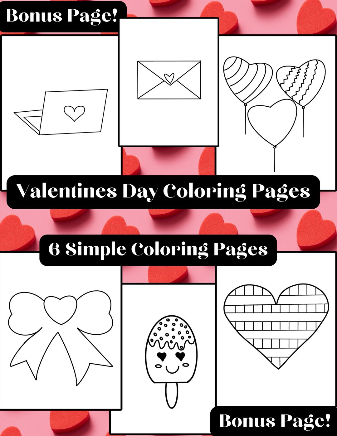 Valentines Coloring Pages for Kids Toddlers Preschoolers Toddlers ...