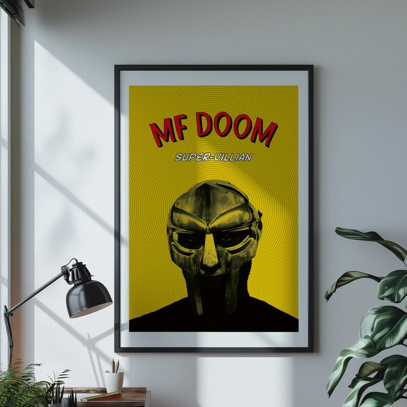 MF DOOM Printable, 'supervillain' Digital Download, Hip Hop Art ...