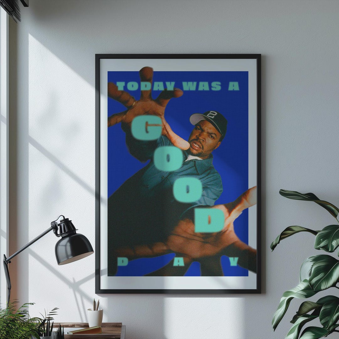 Ice Cube 'good Day' Printable, 90s Hip Hop Digital Download, West Coast ...