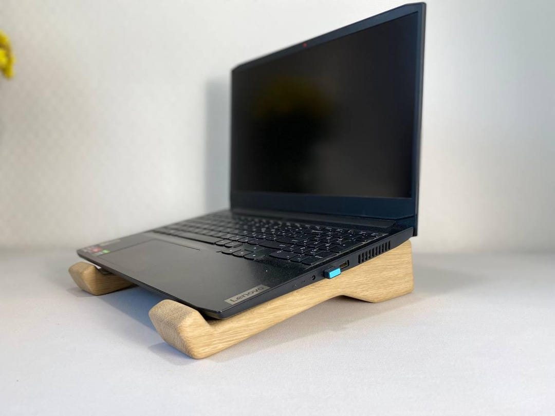 Solid Oak Laptop Stand - Etsy