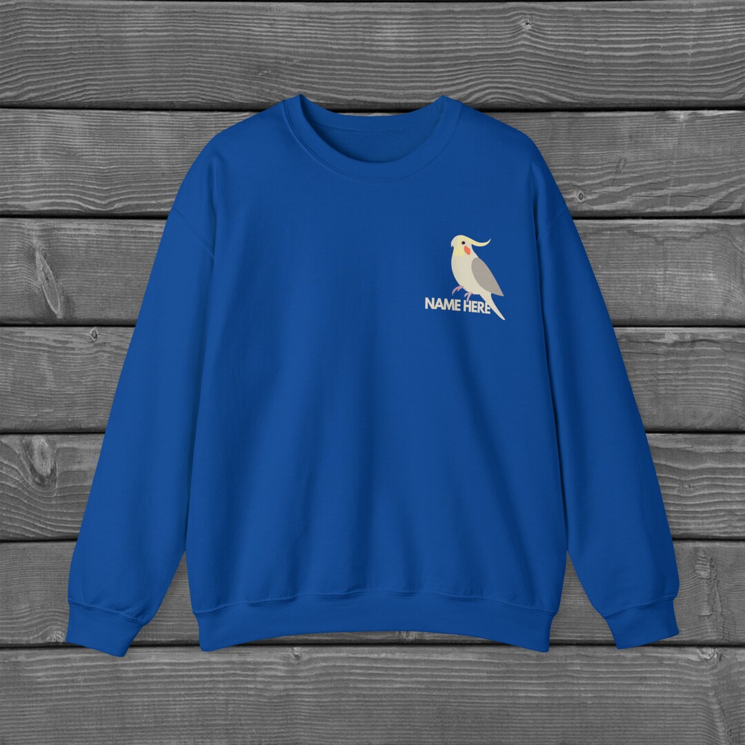 Custom Cockatiel Sweatshirt Custom Text Bird Sweater - Etsy