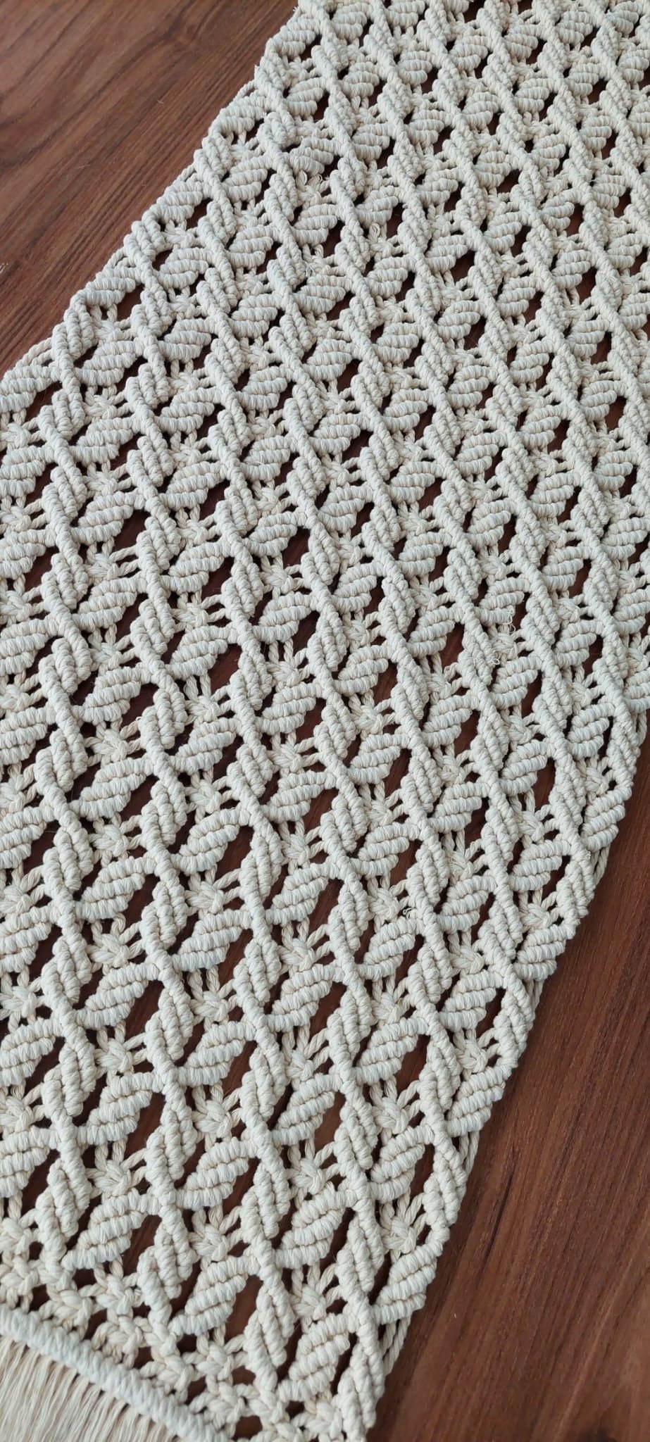 Cream Table Runner,macrame Table Runner,macrame Decor,rustic Table ...
