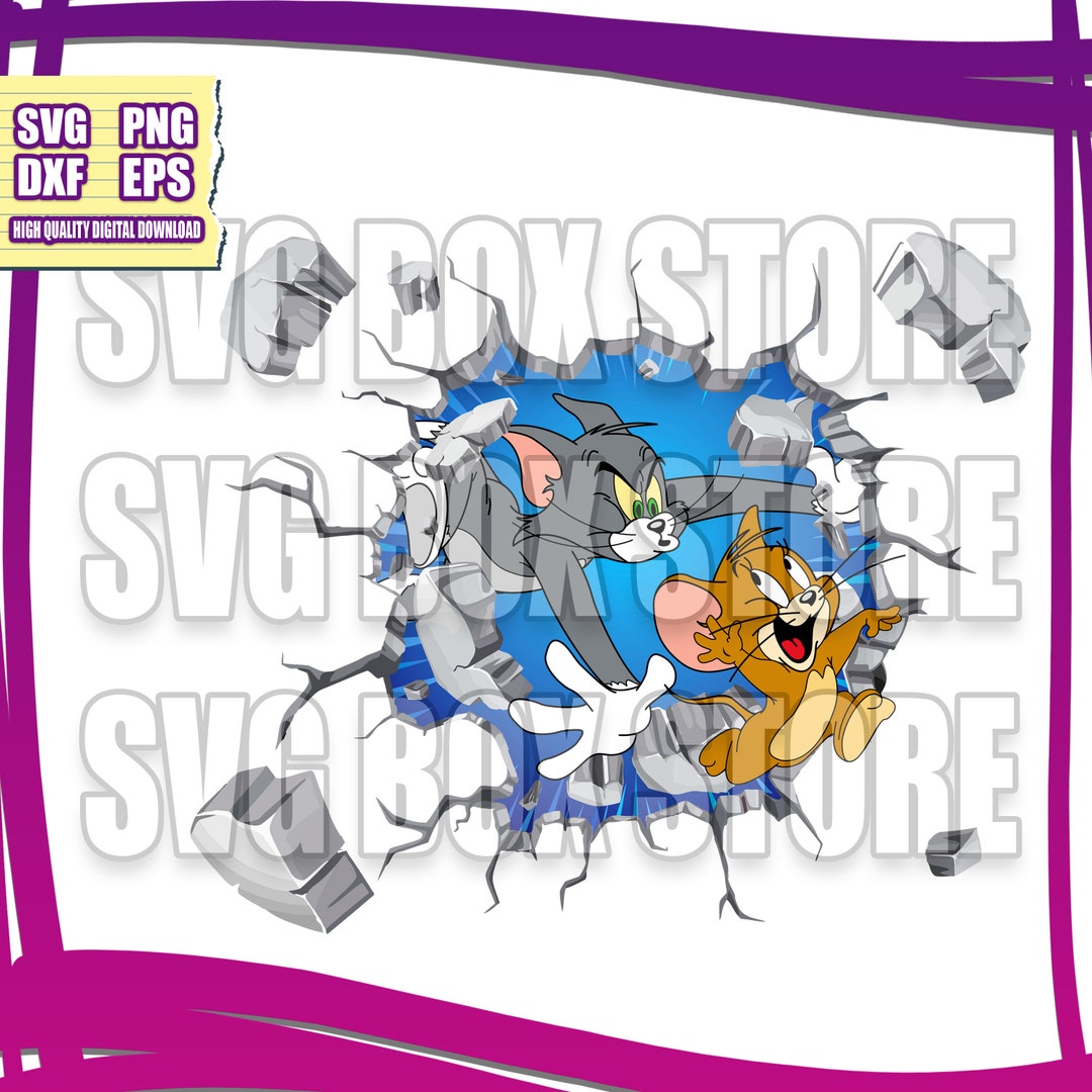 Tom & Jerry / Digital Download / High-quality / Svg Png Dxf - Etsy
