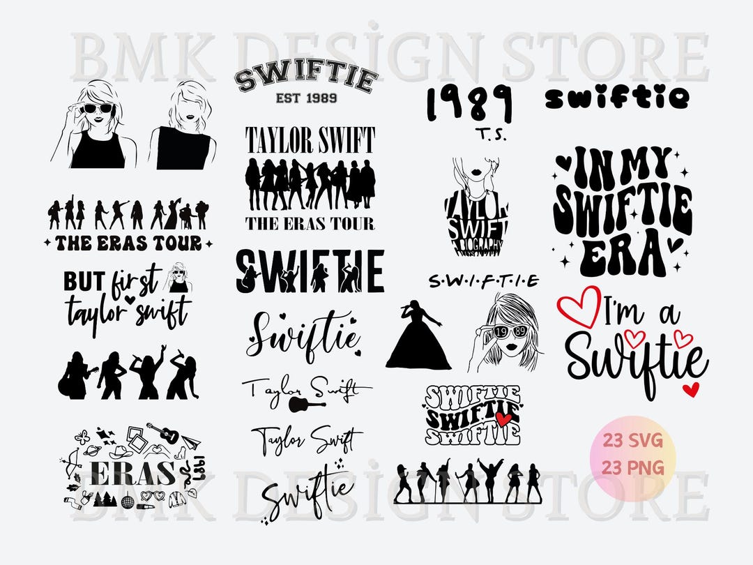 Swiftie Svg Png, Taylor Swiftie Svg Best Bundle, 1989 Svg, Swiftie Est ...