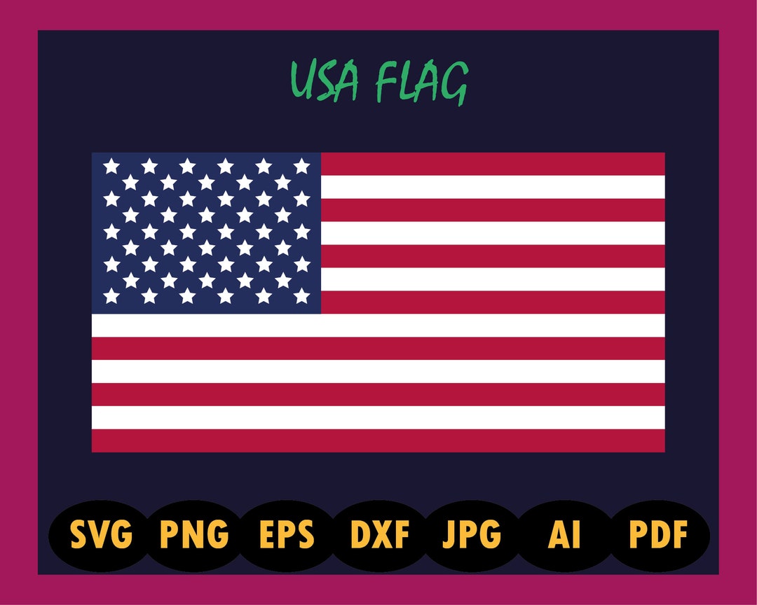 USA Flag SVG, American Flag Svg for Cricut, USA Flag Cut File ...