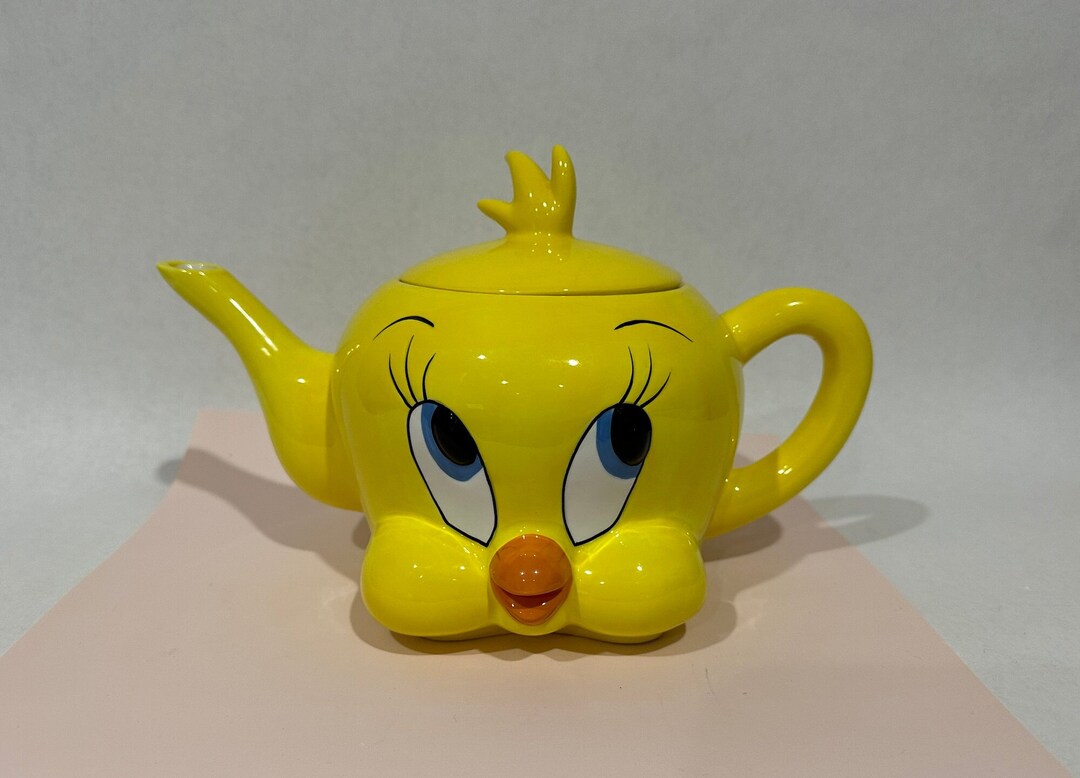 Vintage Tweety Bird 1997 Warner Bros Tea Pot Collectible Cartoon ...