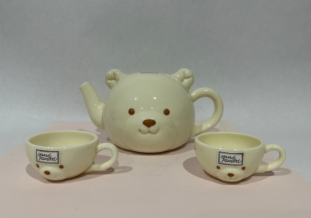 Baby 1st Teddy Bear Tea Set Charming Porcelain Set for Precious ...