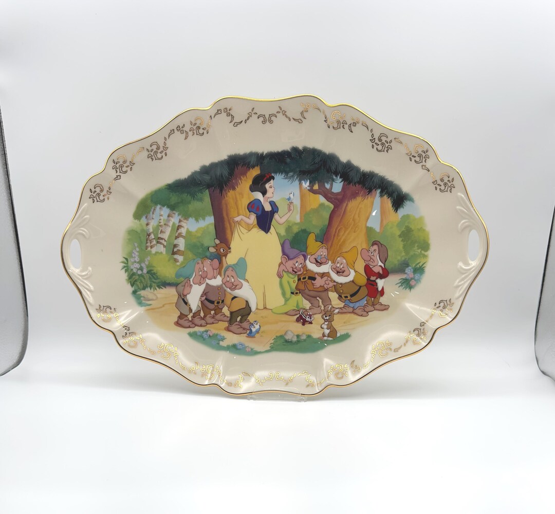 1999 Lenox Disney Collection Snow White and the Seven Dwarfs Oval ...