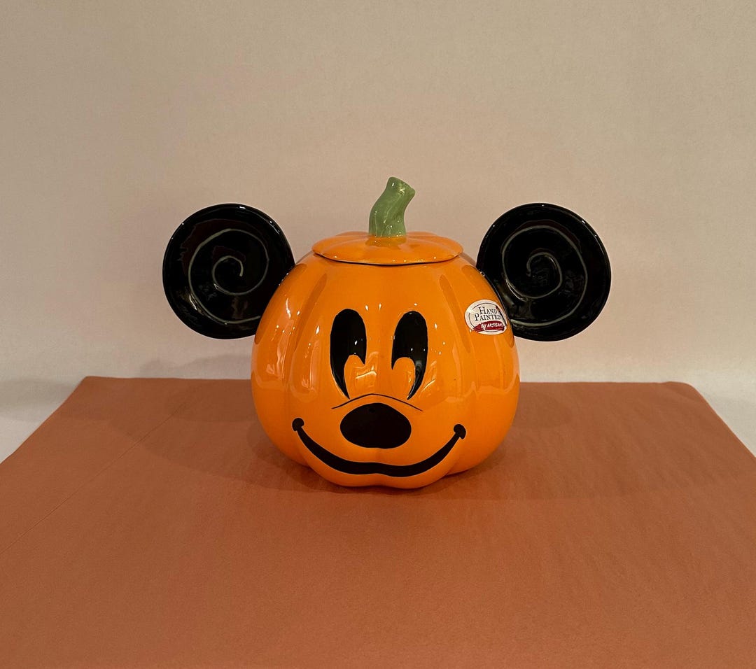 Mickey Mouse Pumpkin Cookie Jar