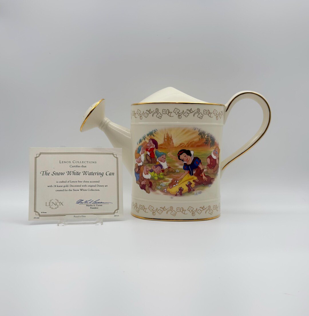 Lenox Disney Showcase – Snow White Watering Can (2001 Edition) - Etsy