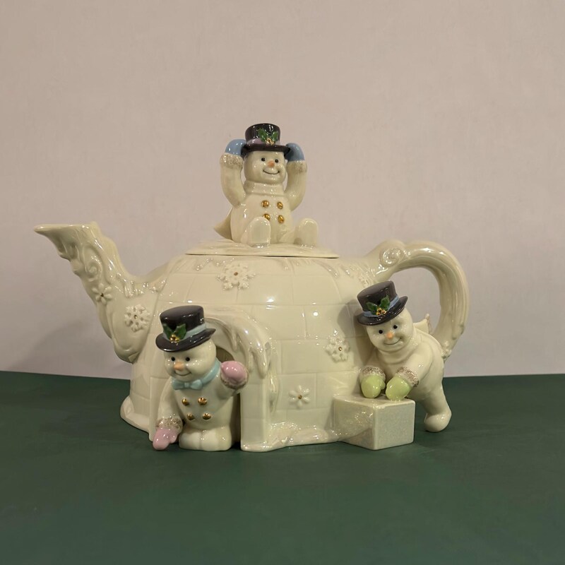 Snowman Teapot - Etsy