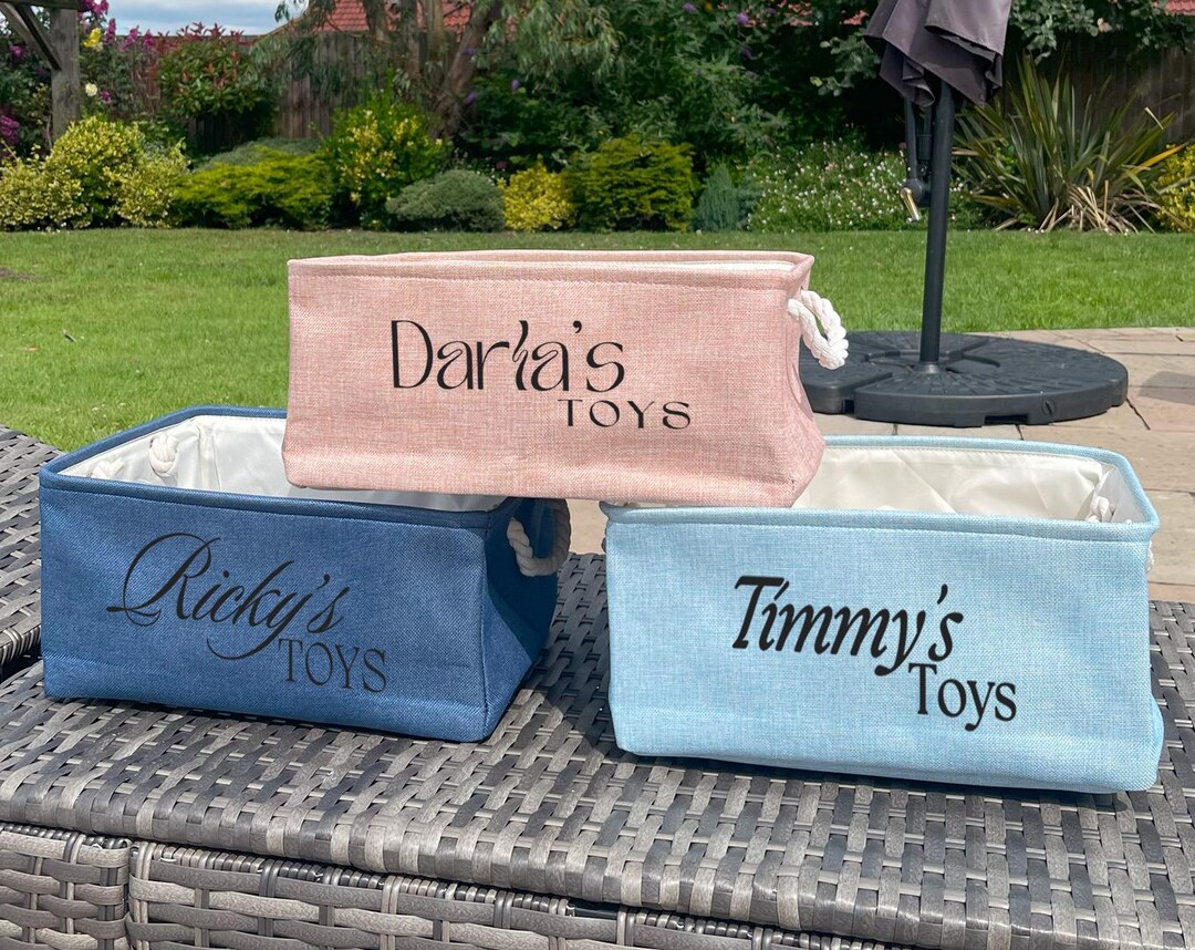 Customized Dog Toy Box | Pet Toy Organizer | Custom Dog Toy Basket ...