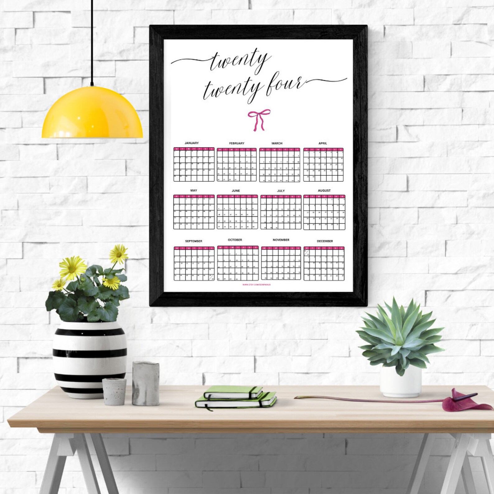 Balletcore Calendar Art, Coquette Room Decor, 2024 Bow Print,old Money ...