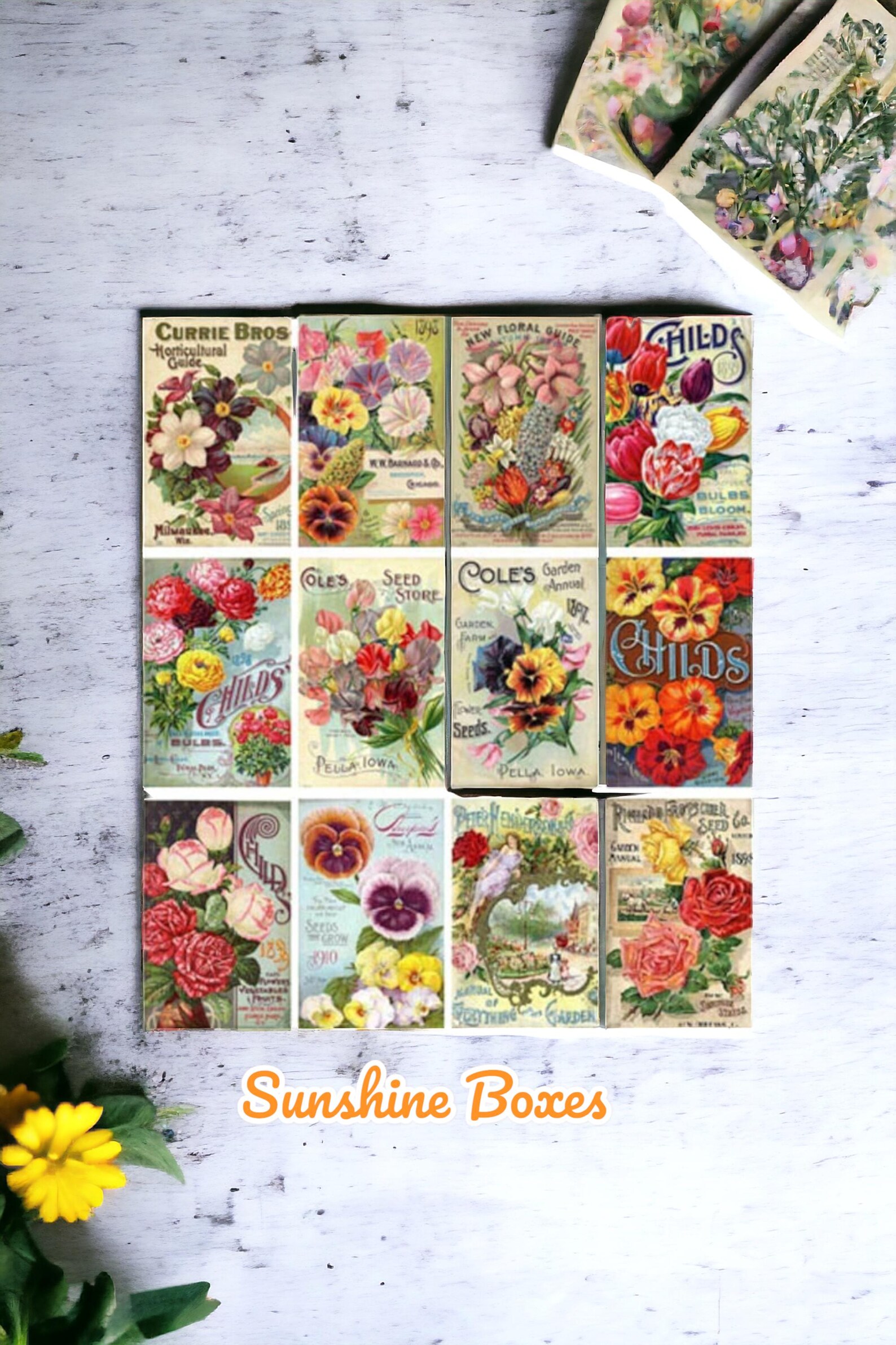 Vintage Floral Seed Packet Oreo Toppers - Etsy