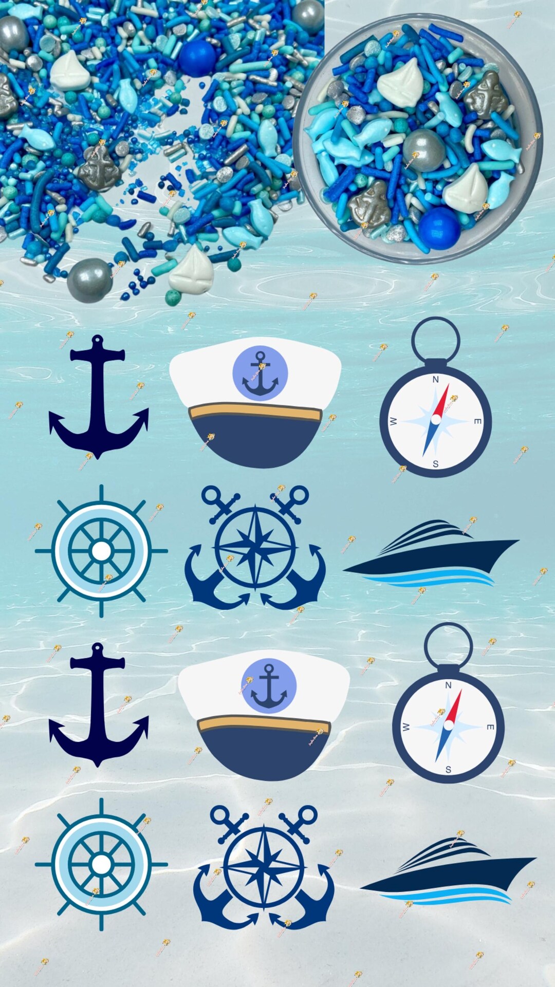 The Sea Sprinkle & Edible Image Collection - Etsy