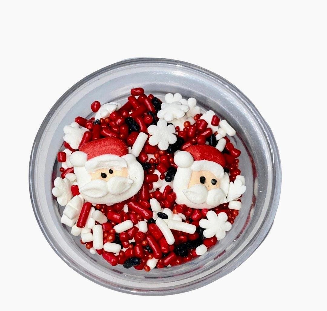 Edible Santa Sprinkle Mix: Christmas Baking Toppings - Etsy