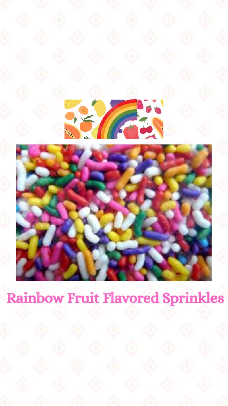 Rainbow Fruit Flavored Sprinkles - Etsy