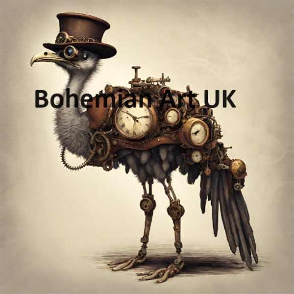 Steampunk Bird - Etsy
