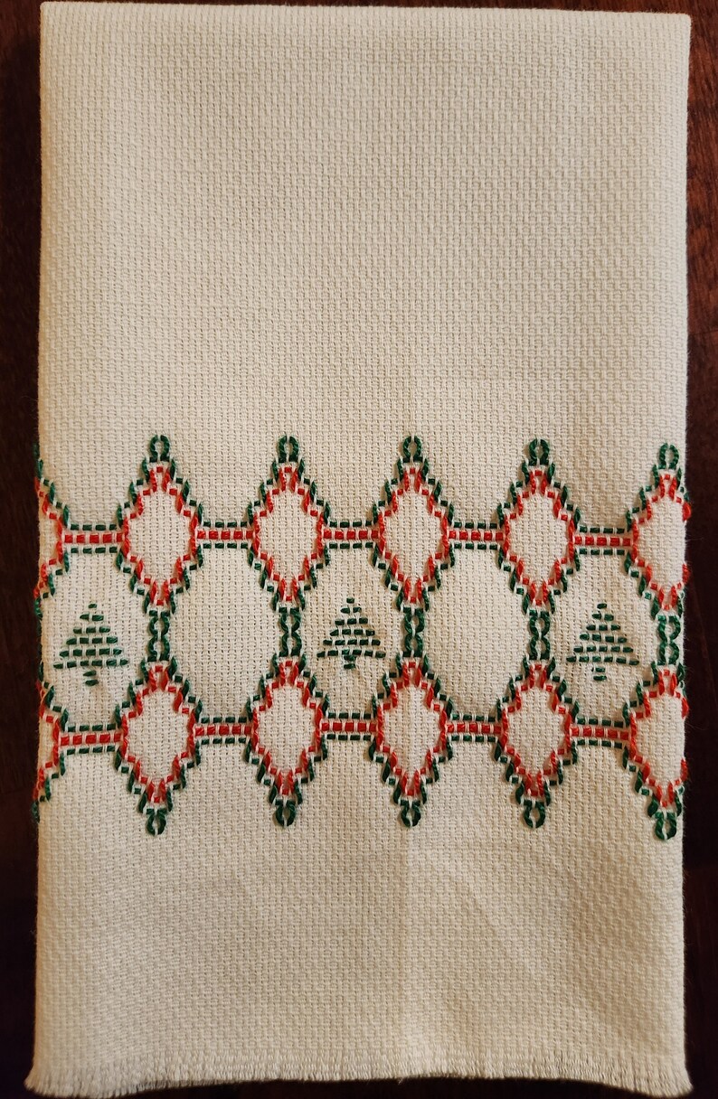 Huck Towel, Swedish Weaving, Decorative Towel, Tea Towel - Etsy