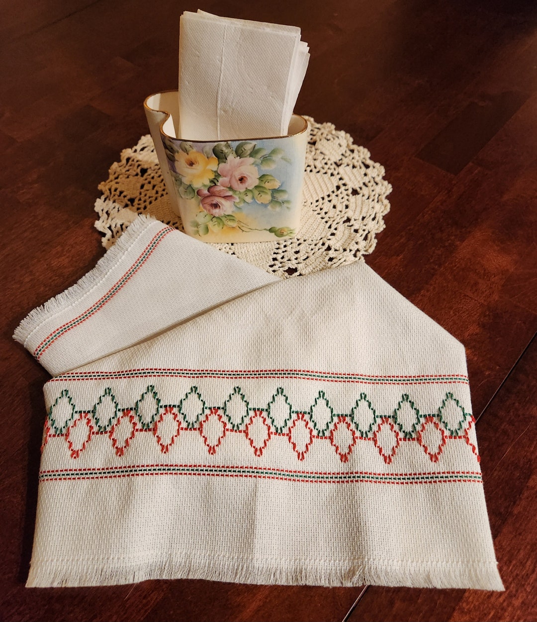 Huck Towel, Swedish Weaving, Decorative Towel, Tea Towel - Etsy