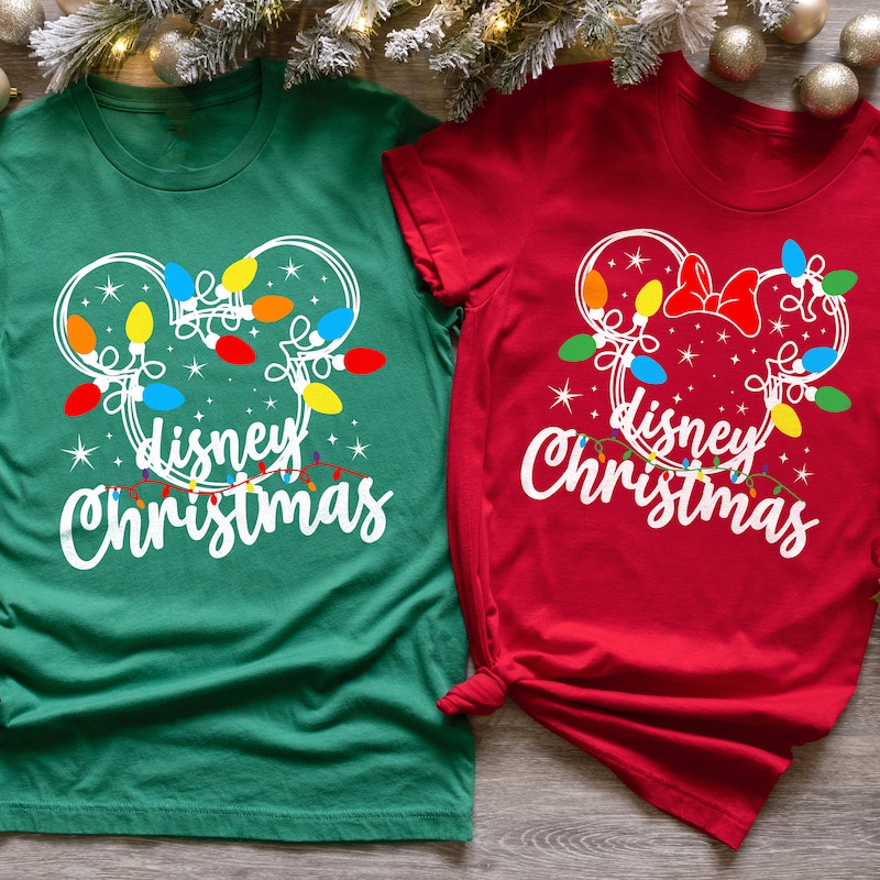 Christmas Mickey Shirt - Etsy
