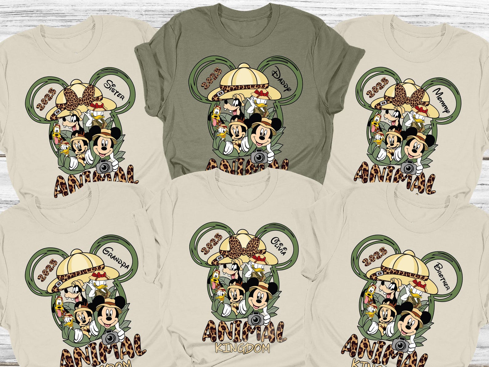 Disney Animal Kingdom 2026 Shirts, Disneyland Family Matching T-shirts ...
