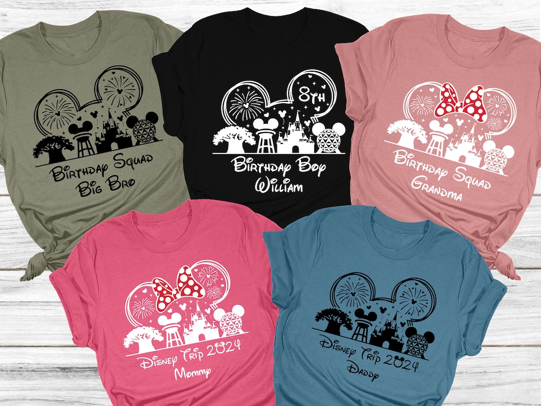 Custom Disney Group Shirts, Disneyland Family Shirt, Disney Squad Shirt, Minnie and Mickey Shirt ...