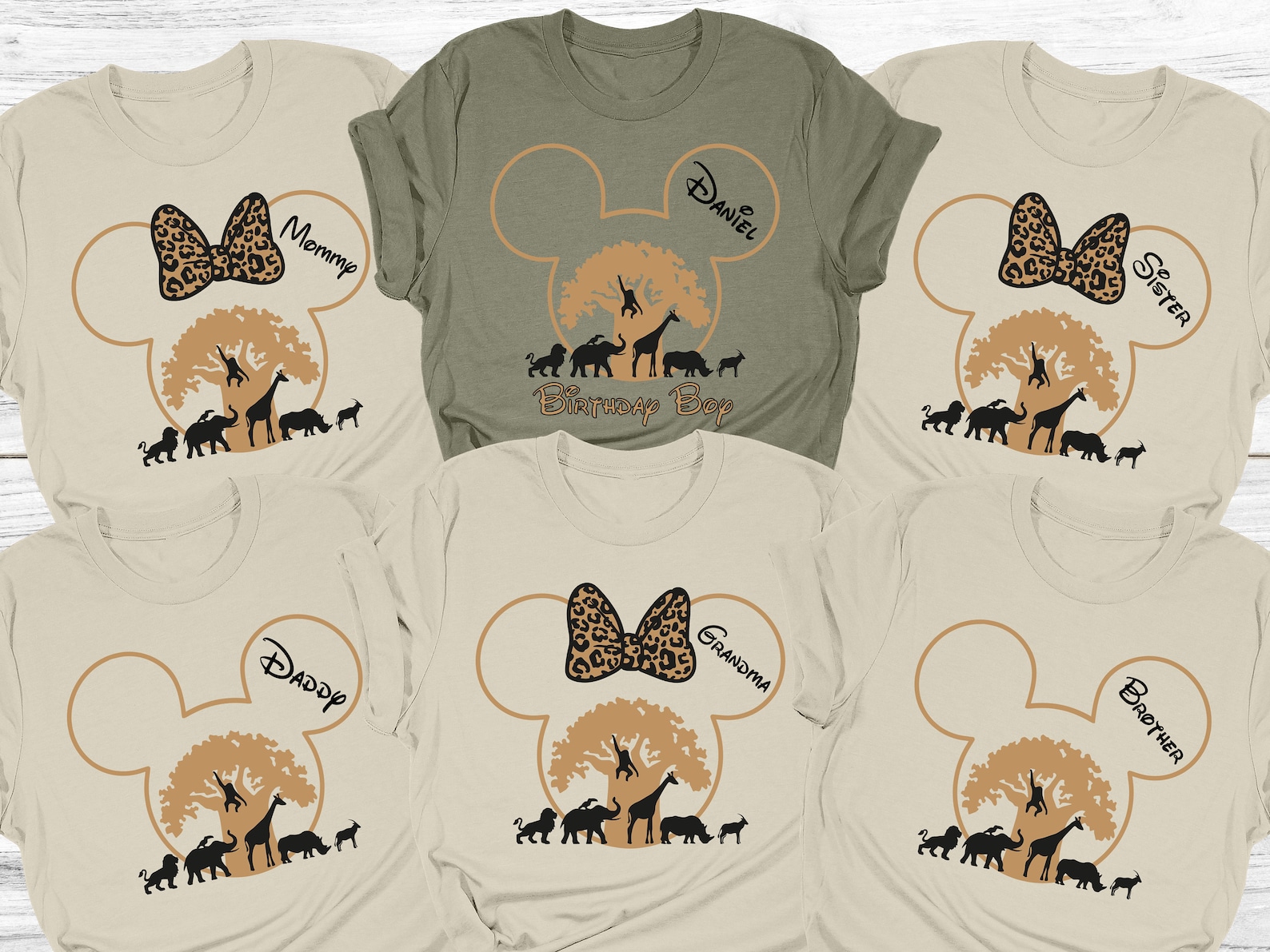 Custom Disney Animal Kingdom Shirts, Safari Family Matching Shirts ...